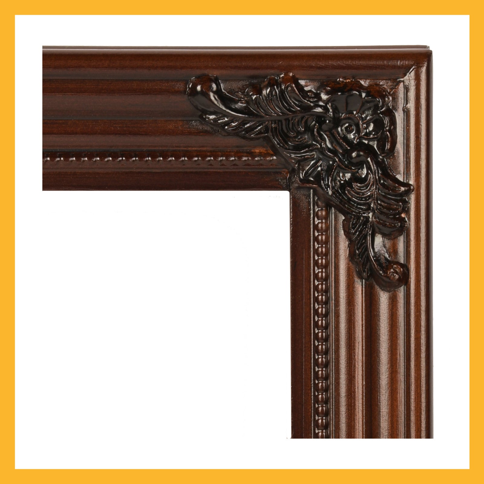 Victorian V6 1" Antique Walnut Square Frame | Woody's Wild West Photography