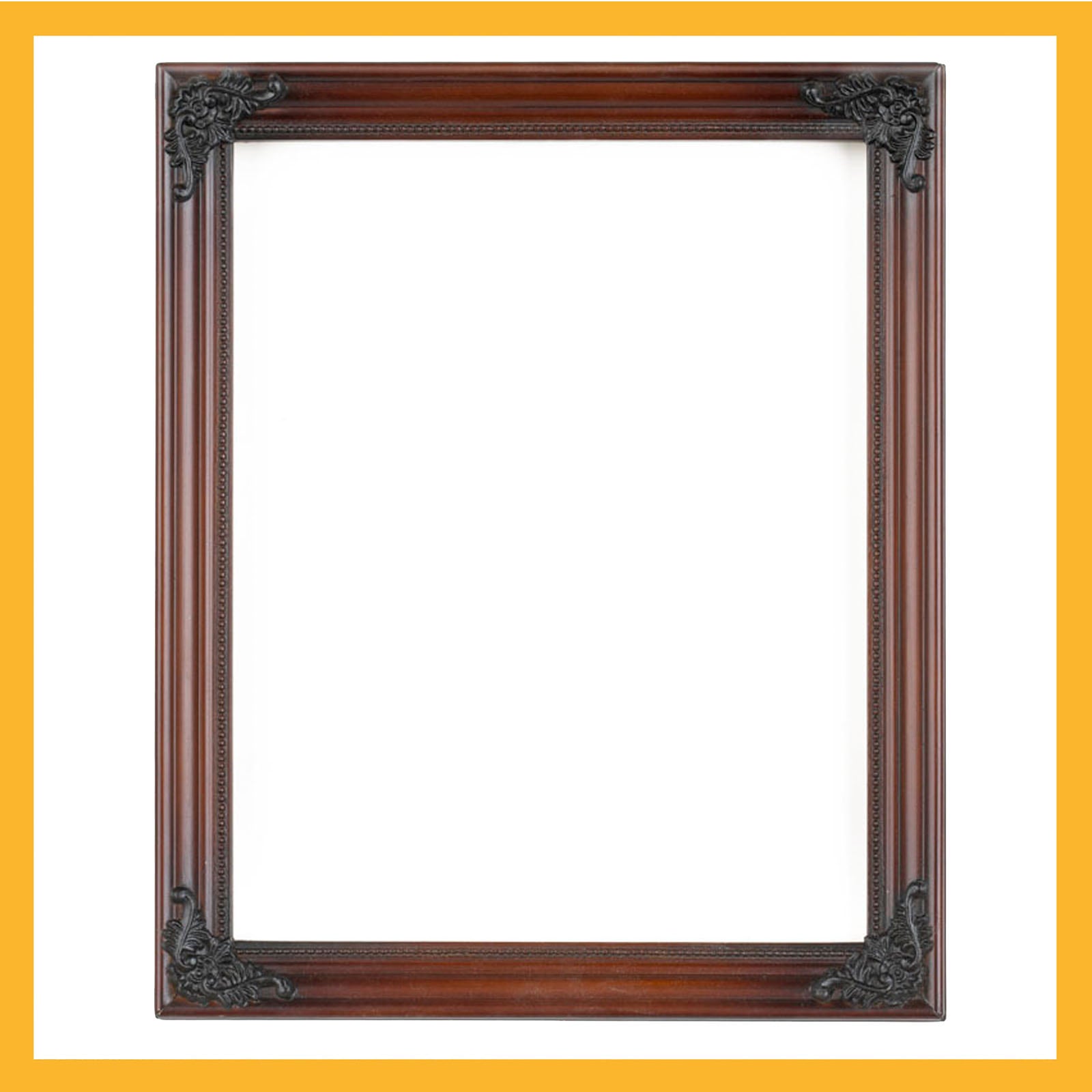 Victorian V6 1" Antique Walnut Square Frame | Woody's Wild West Photography