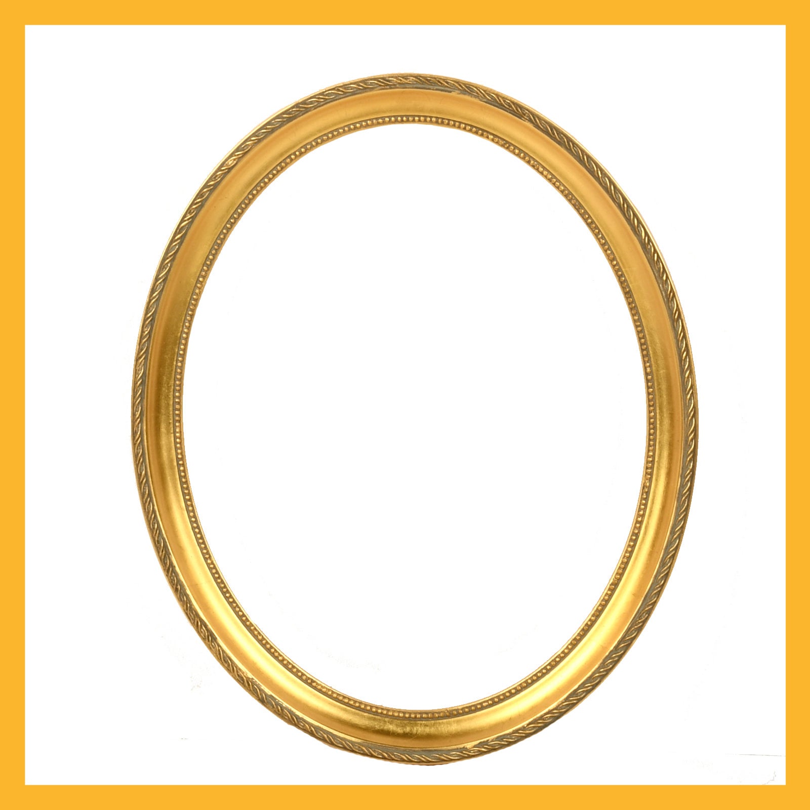 Beaded OV4 Gold Oval Frame Bubble Glass | Woody's Wild West Photography