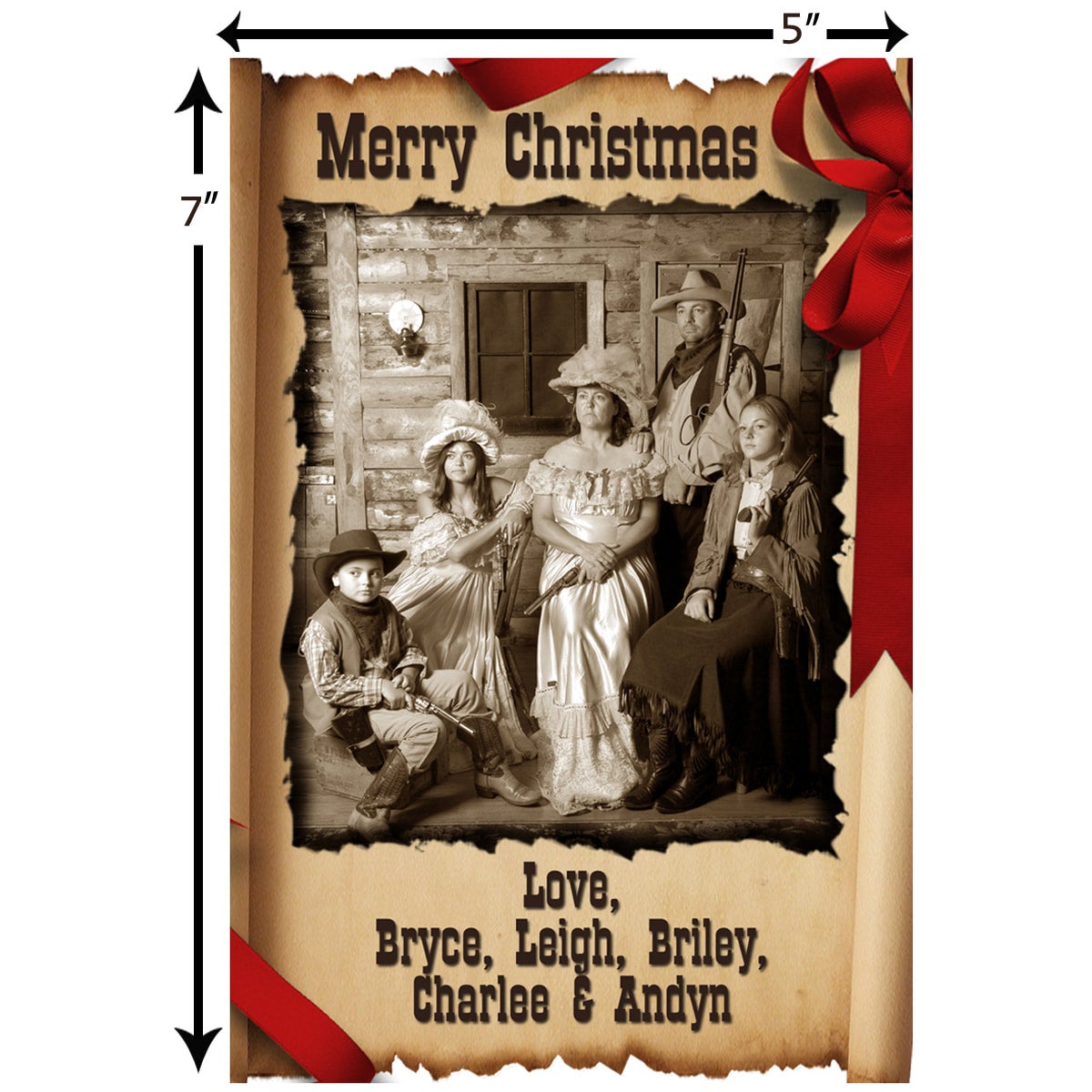 Christmas Cards Parchment | Woody's Wild West Photography